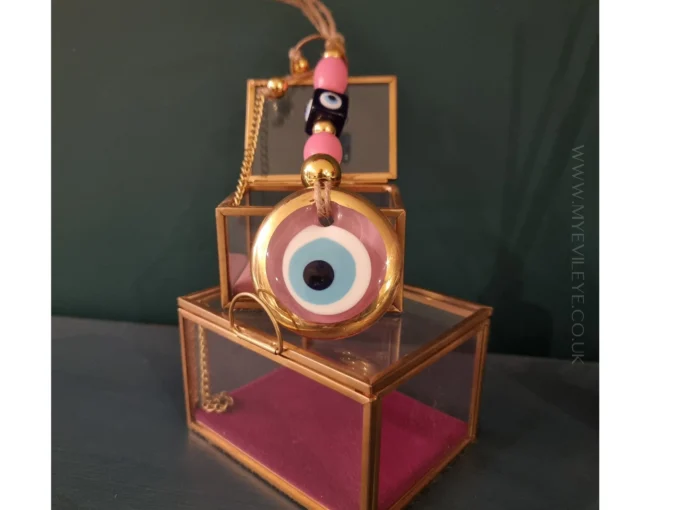 Evil Eye, Colourful Evil Eye Wall Decor & Hanging, Blue, Pink, White ...