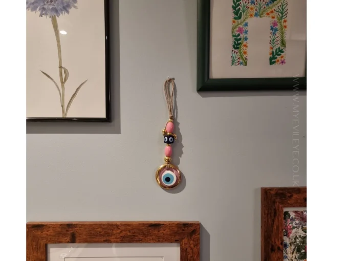 Evil Eye, Colourful Evil Eye Wall Decor & Hanging, Blue, Pink, White ...